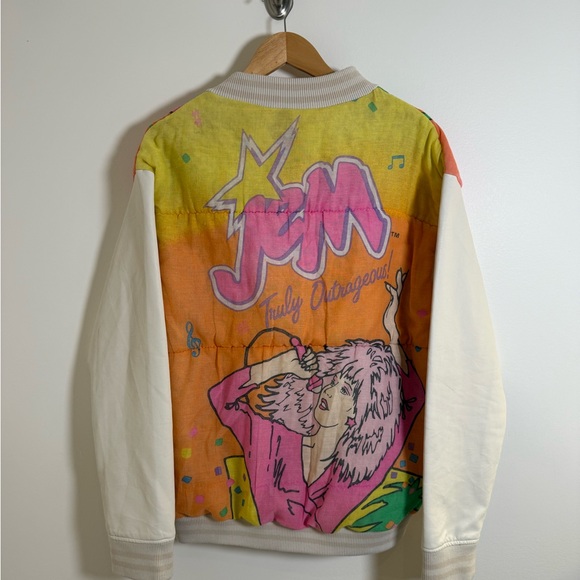 Hasbro | Jackets & Coats | Upcycled Bomber Jacket Featuring Jem And The ...